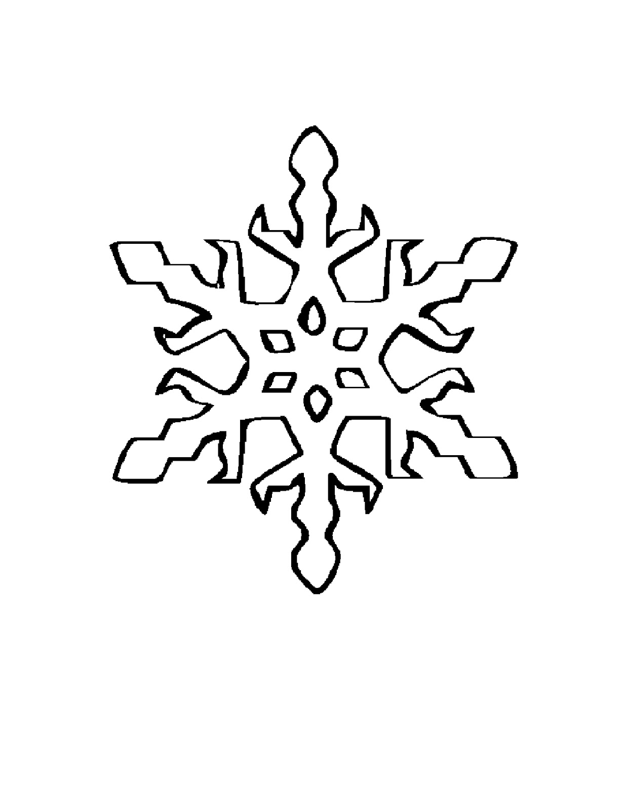 Modele cu FULGI de colorat - decupat - 69 :: Fise de lucru - gradinita ...