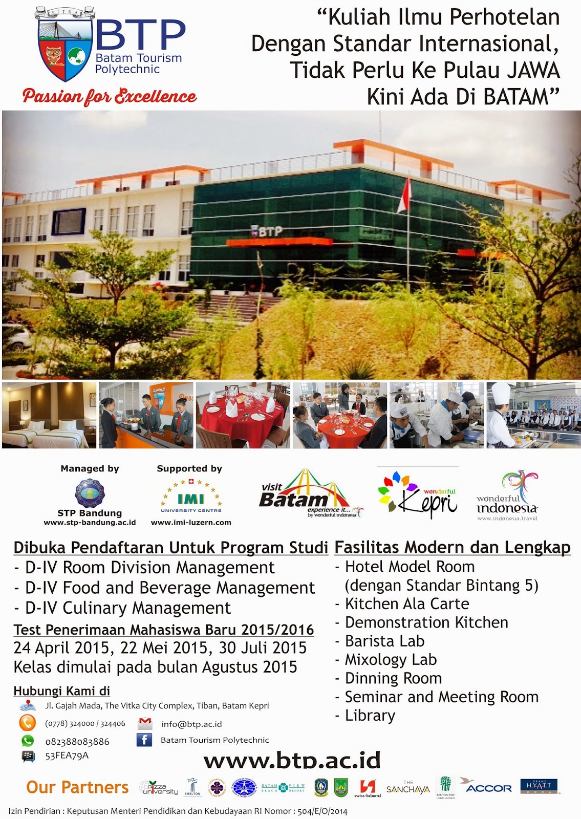 Welcome In Batam Tourism Polytechnic