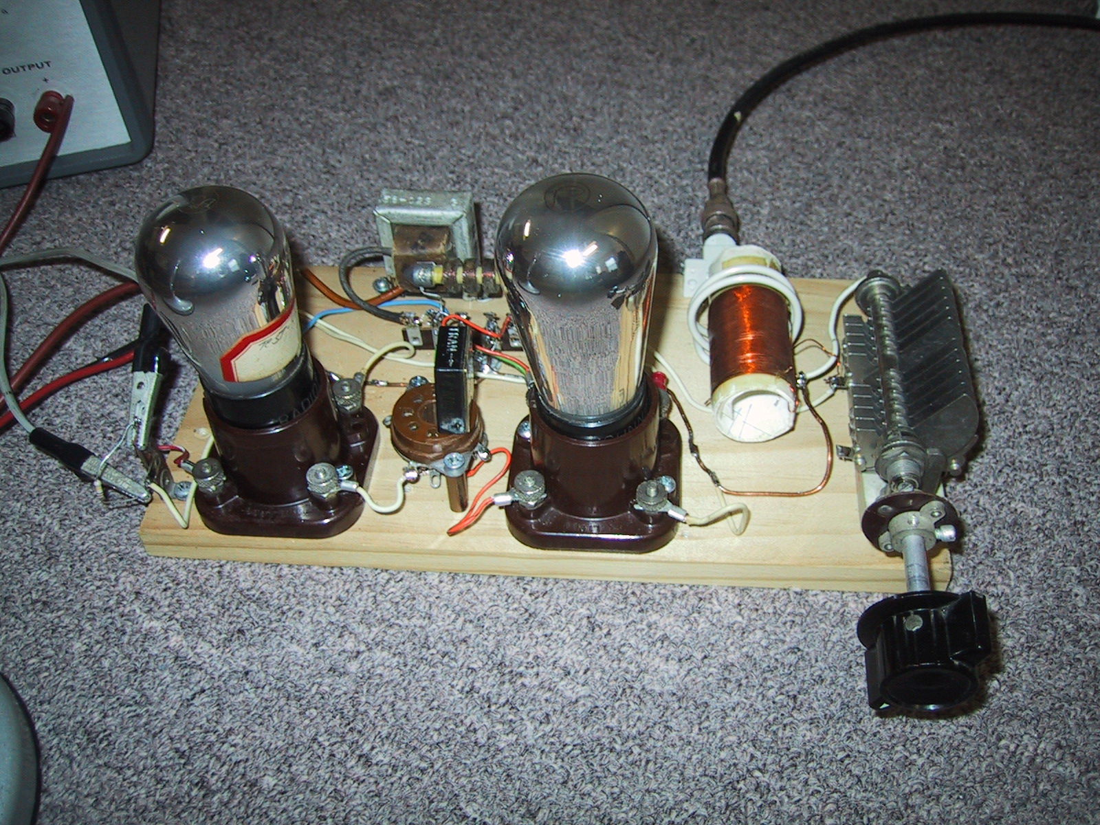 The Peanut Whistle Net: W0BVT's O1A transmitter