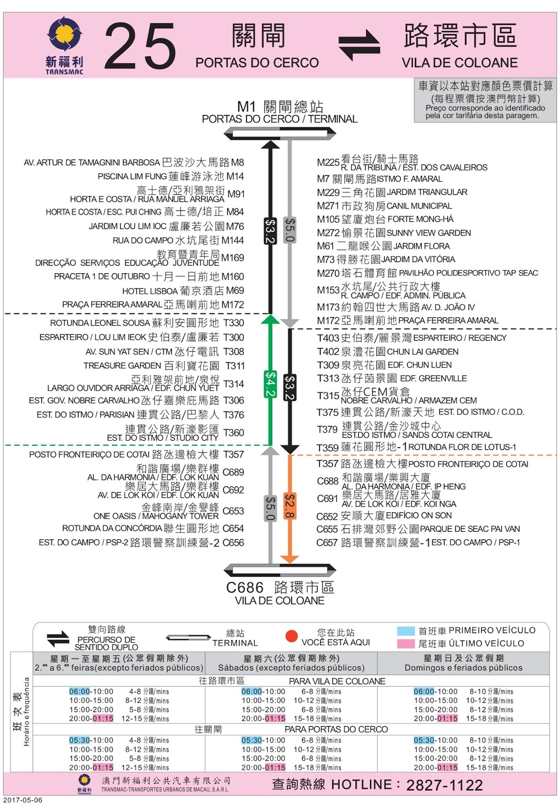 澳 門 巴 士 / 交 通 / 天 氣 資 訊 站 Macau Buses / Transport / Weather Information ...