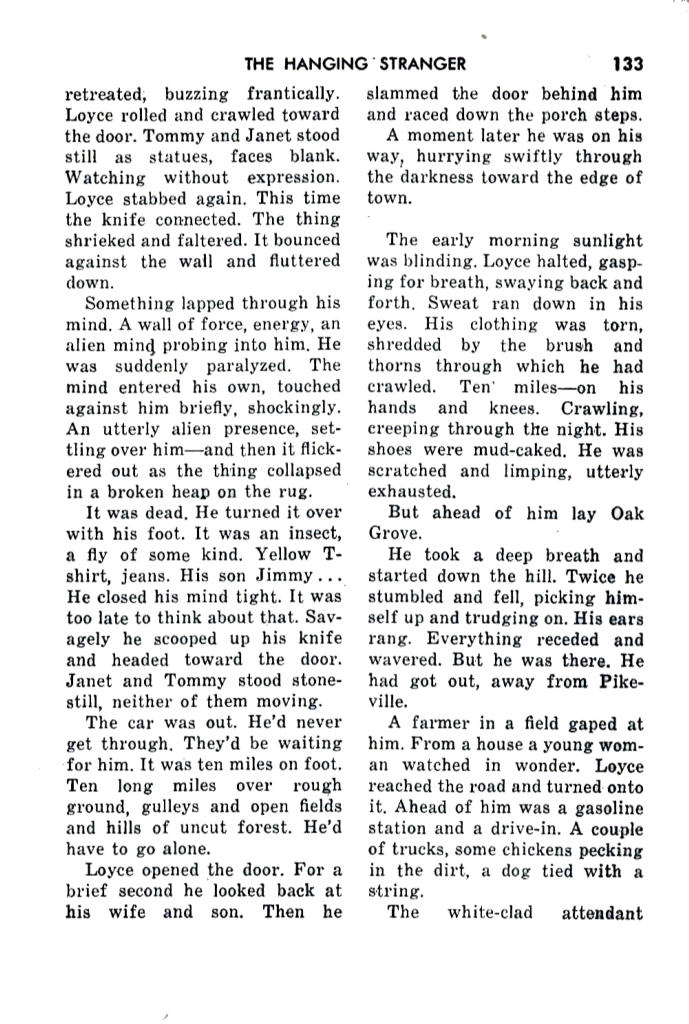 Hairy Green Eyeball 3: Philip K. Dick, "The Hanging Stranger,” original ...