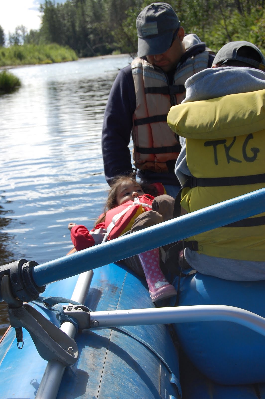 Fam Och in the Yukon: Excursion #2-- Talkeetna River Rafting Trip