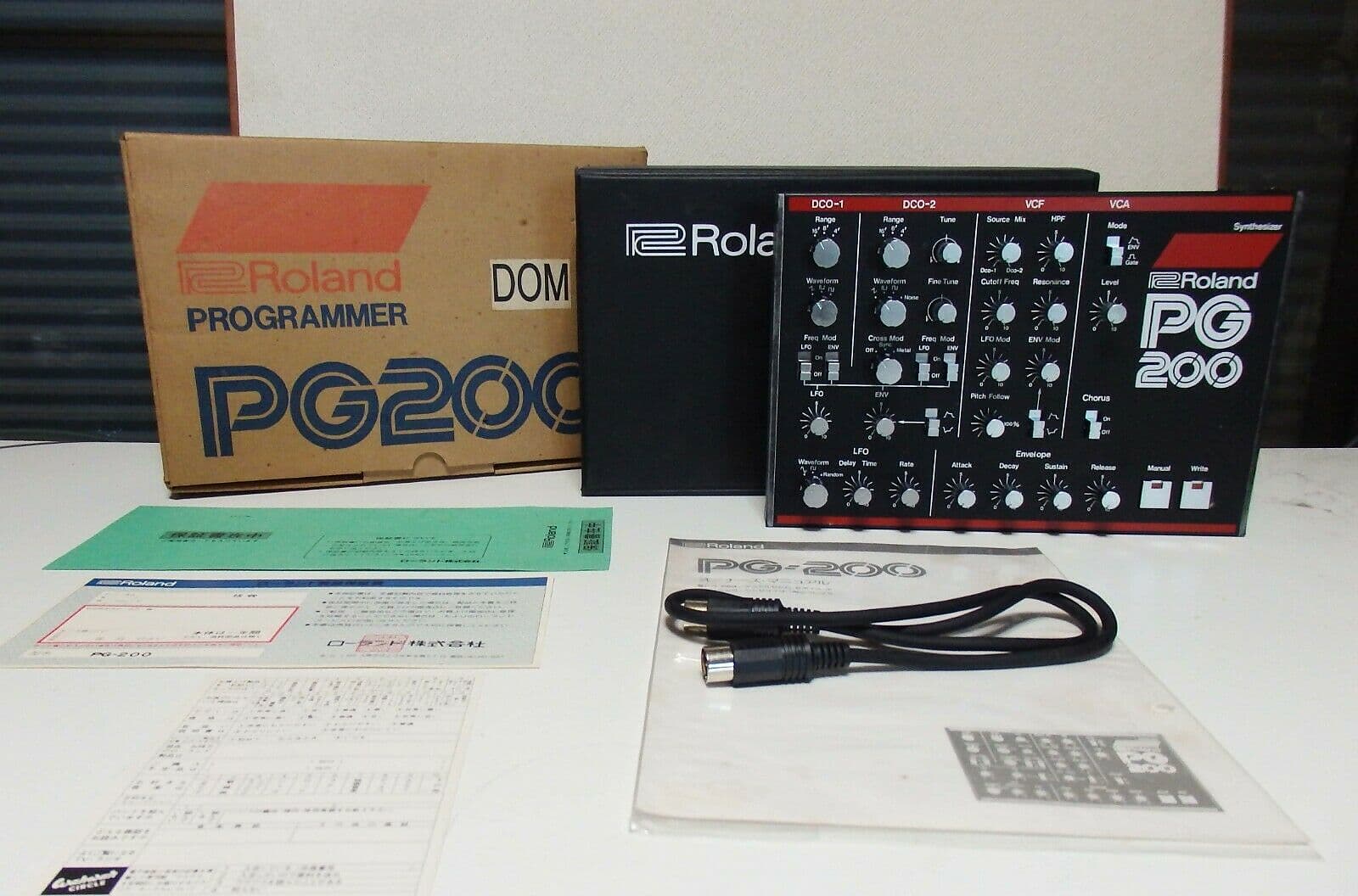 MATRIXSYNTH: Roland PG-200 Programmer w/ Original Box, Case, & Docs
