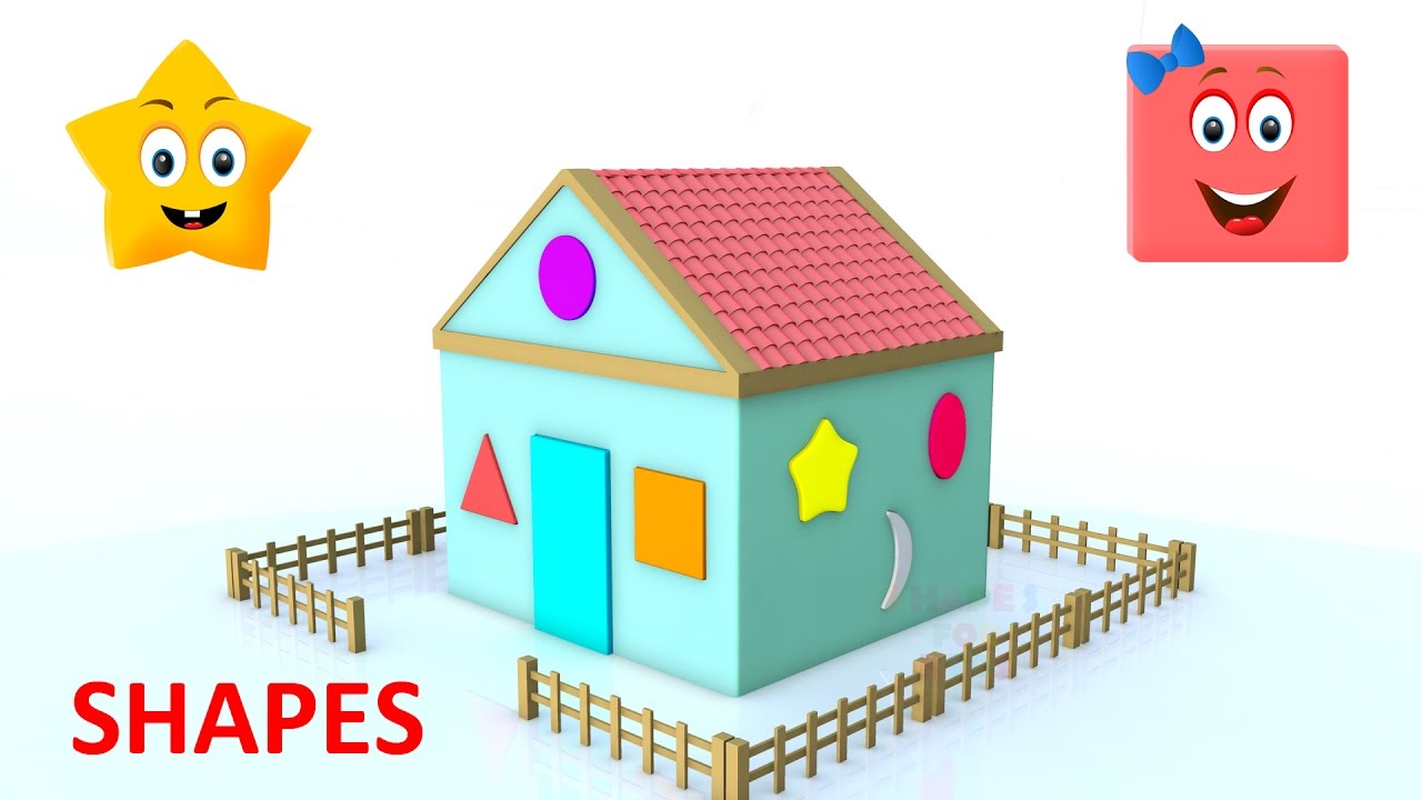 Learn Shapes for Kids │Learn shapes from shapes house │ Nursery Rhymes Zone