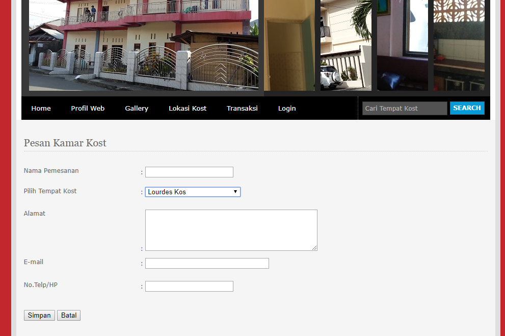 SISTEM INFORMASI GEOGRAFIS PEMETAAN TEMPAT KOST BERBASIS WEB