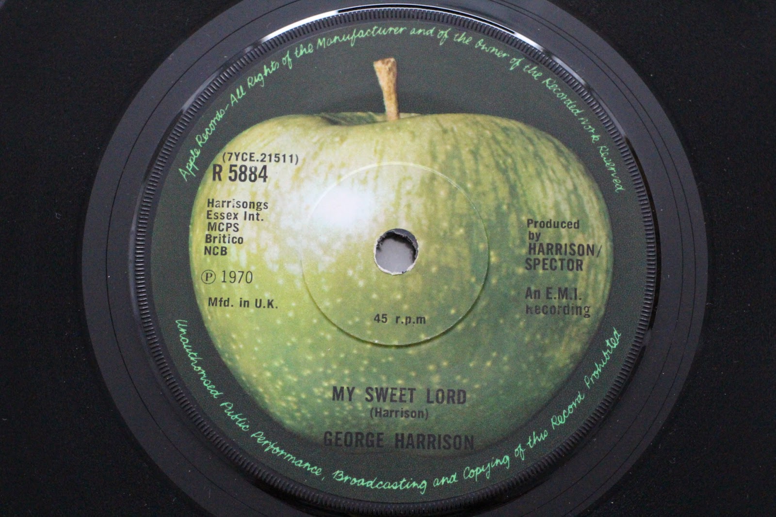 The Beatles-levyhylly: George Harrison: My Sweet Lord / What Is Life ...