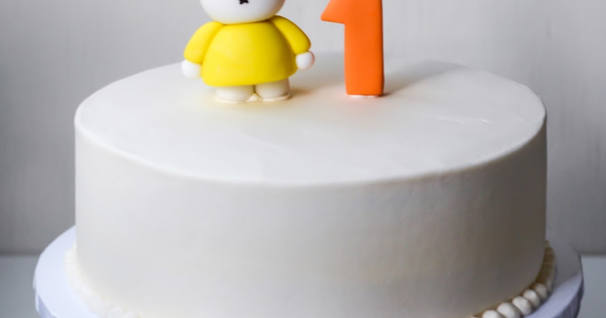 i heart baking!: miffy first birthday cake with handmade fondant miffy ...