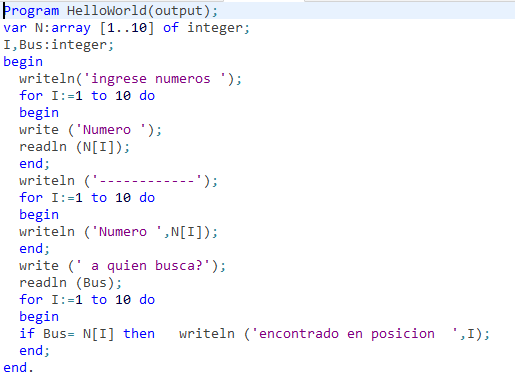Introducción a la programación: Pascal