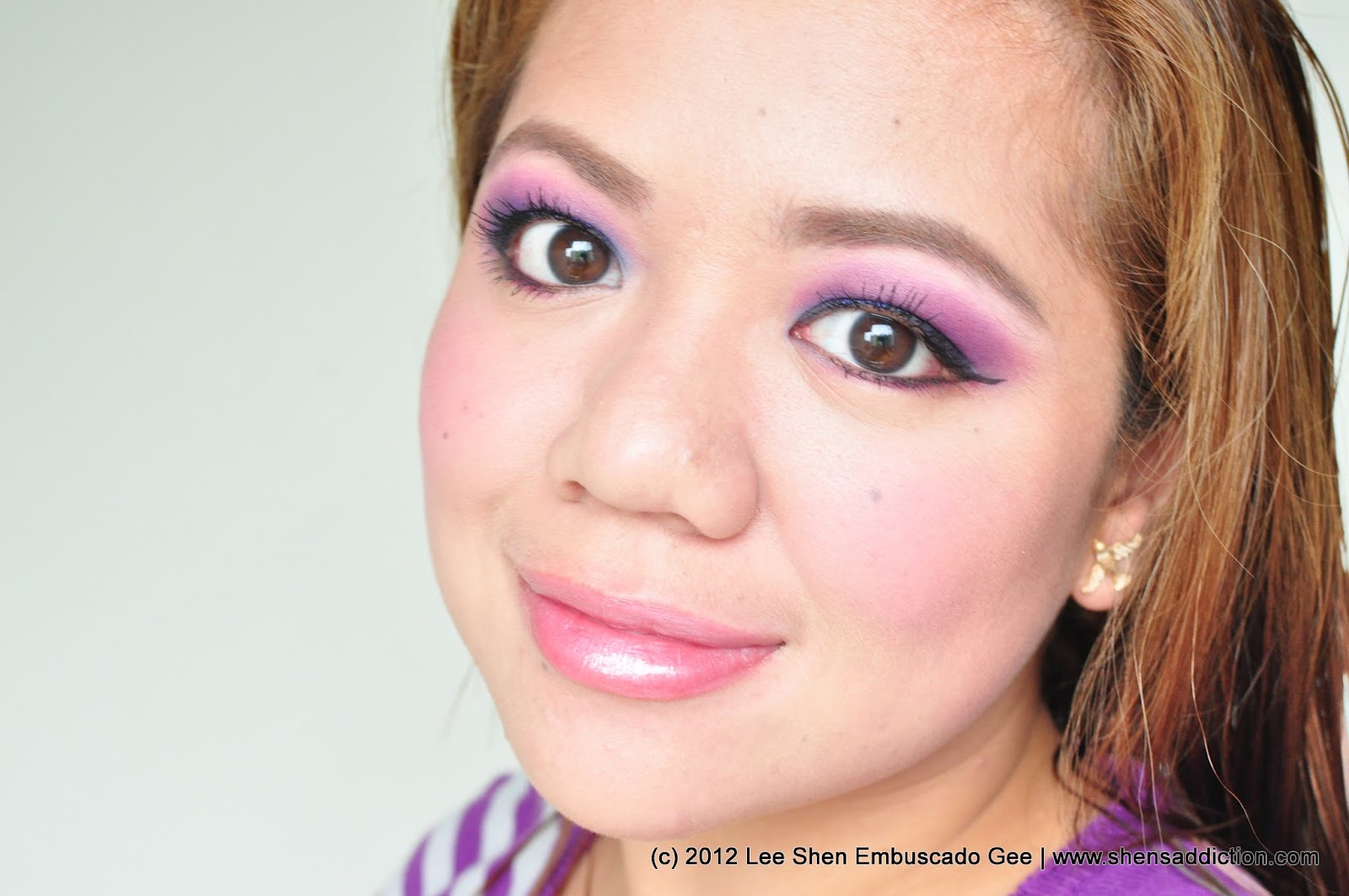 The Makeup Look: Vivid Purple and Periwinkle - Shen's Addiction