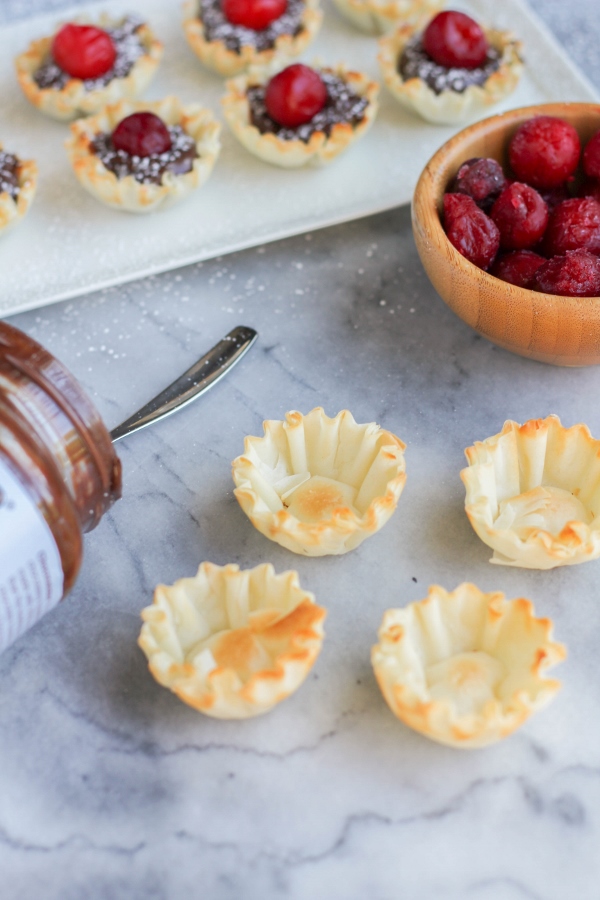 Mini Chocolate Cherry Tarts