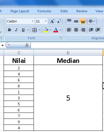 Fungsi Median Di Excel Lengkap dengan Contohnya