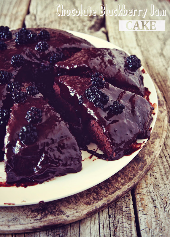 Milk and Honey: Chocolate Blackberry Jam Cake