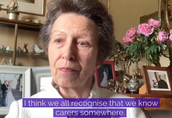 Queen Elizabeth took part in a video call from Windsor Castle