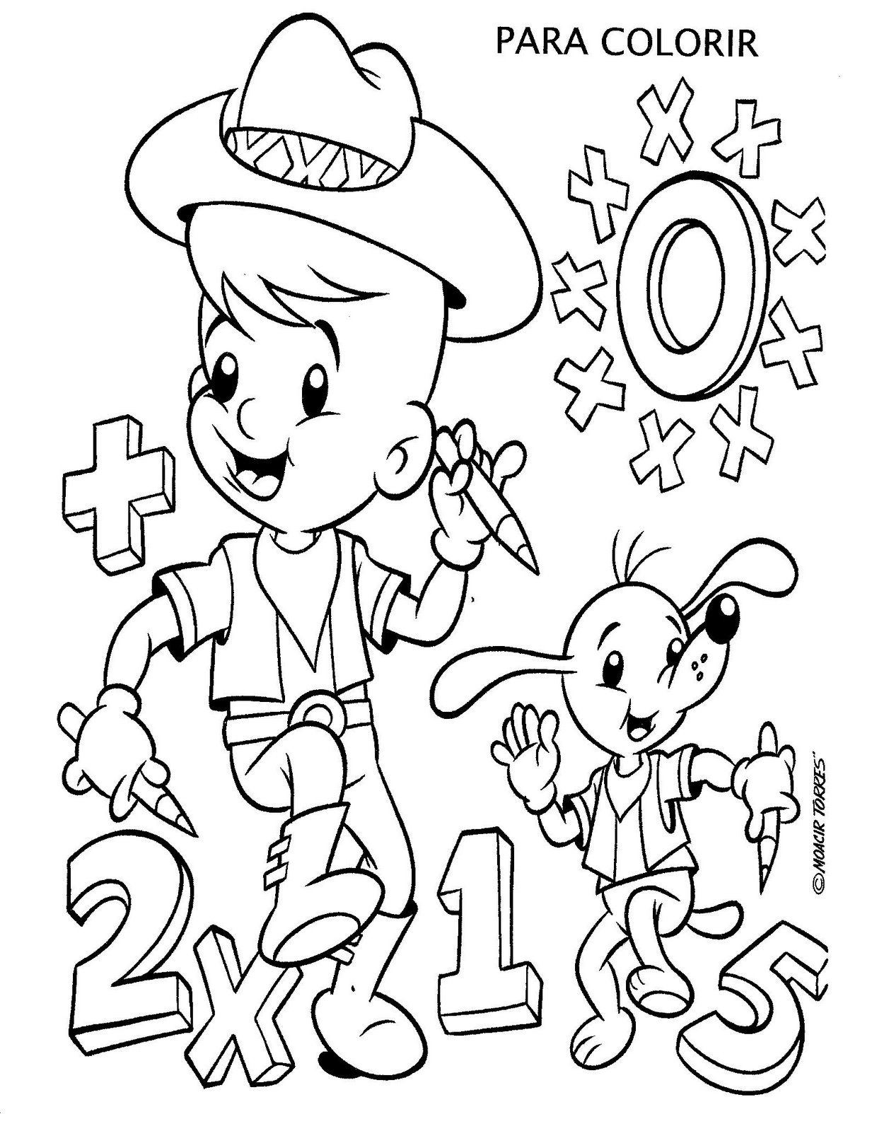 Desenho Matemática Para Colorir - RETOEDU