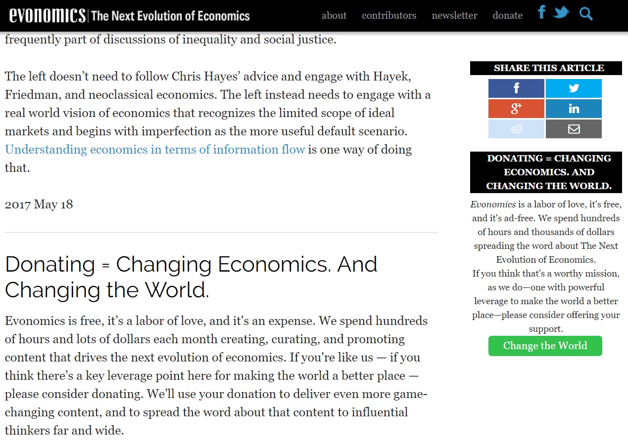 Pragmatarianism: Evonomics