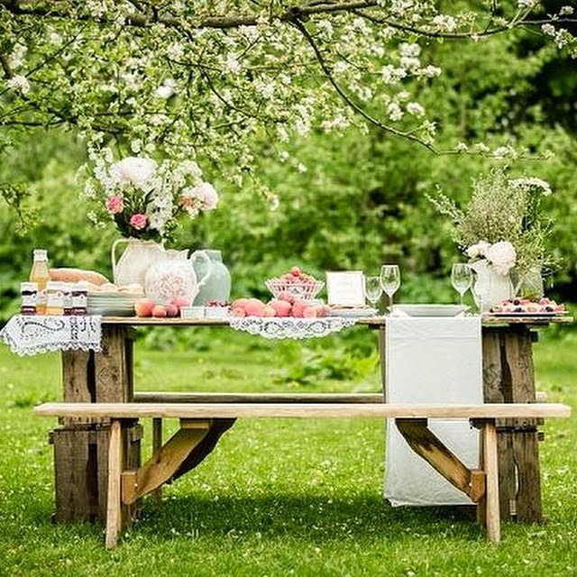 É hoje a festa!: Encantadora mesa posta - Rústica e Elegante