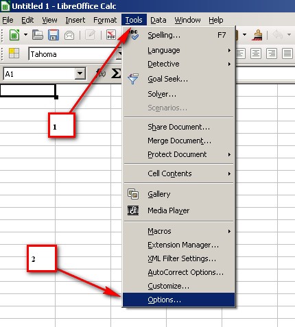 โปรพอประมาณ: Excel Column และ Row และ OpenOffice หายแก้ยังไง