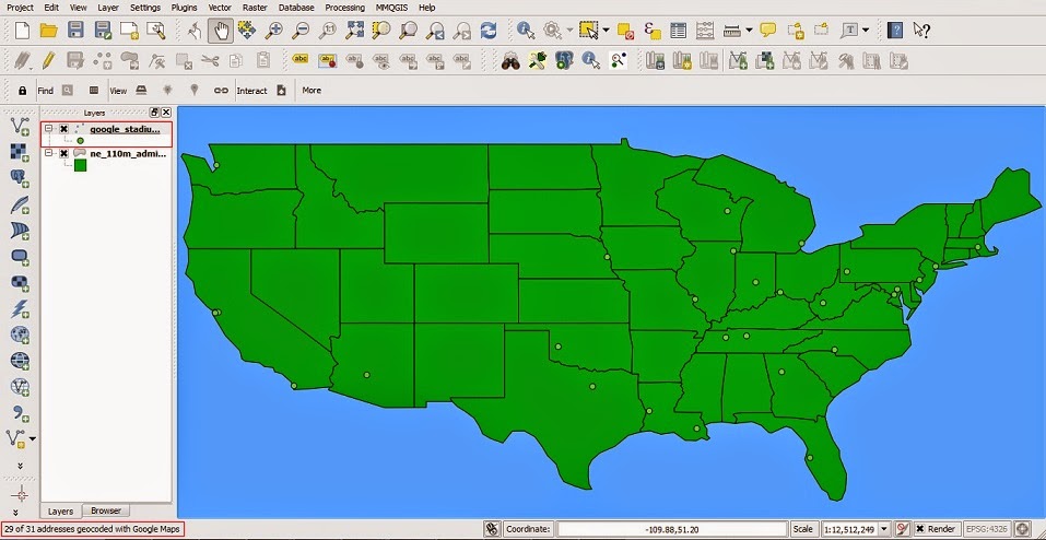 QGIS Tutorial: How to geocode points in QGIS with Google Maps and ...