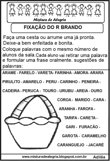 MATERIAIS PEDAGÓGICOS PARA ALFABETIZAÇÃO - Mistura de Alegria