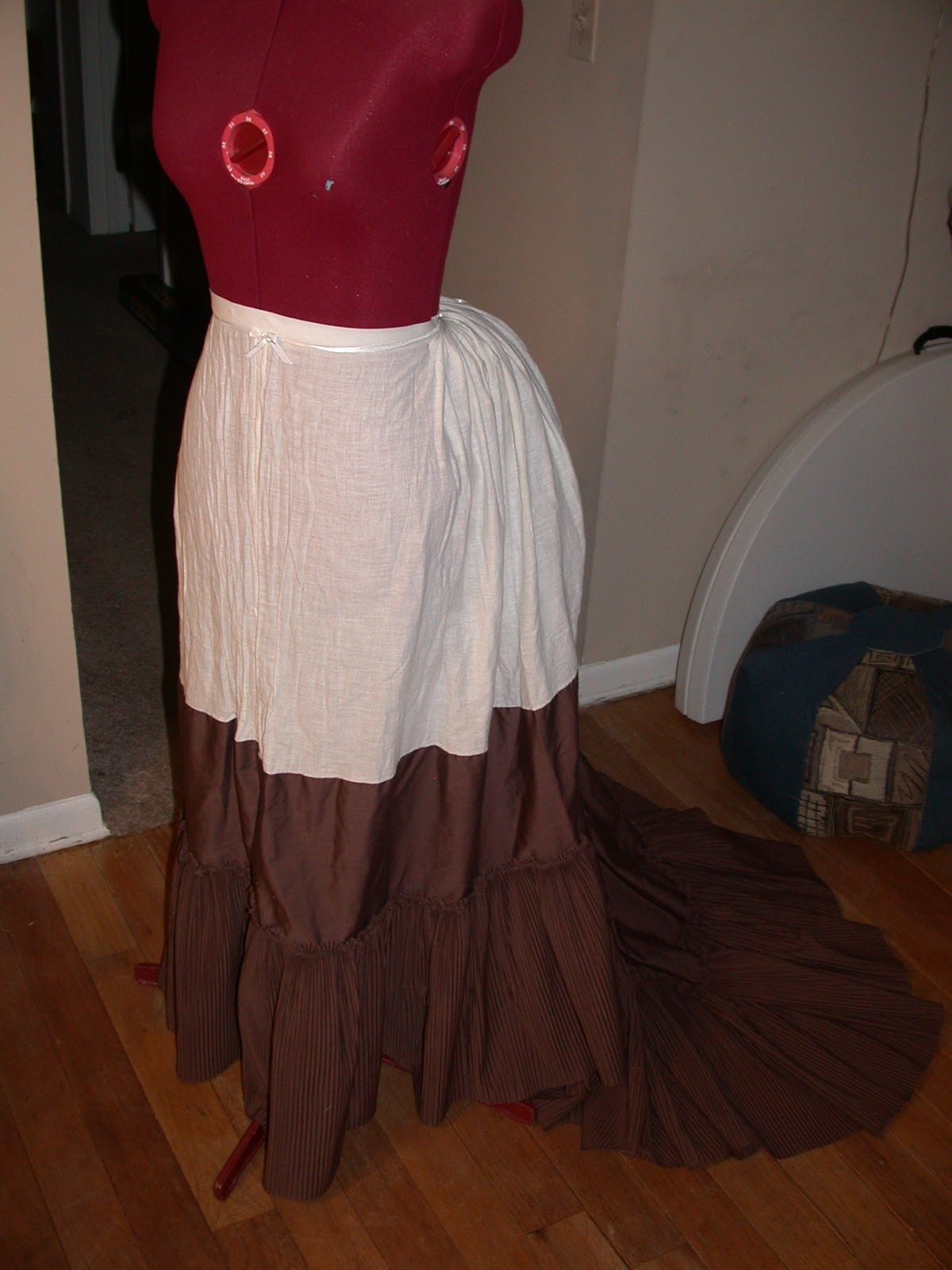 A Sartorial Statement: Victorian Dust Ruffle Bustle Skirt