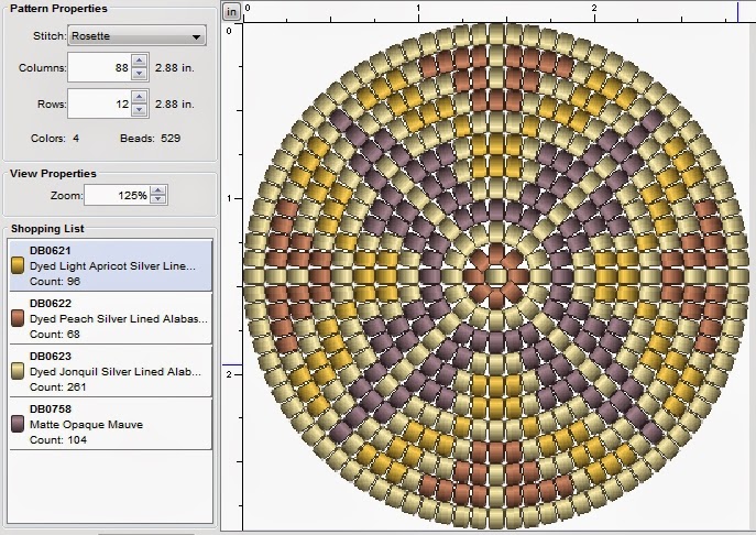 Imaginesque: Beading Pattern 46: Round Motif