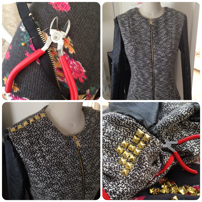 DIY Studded Jacket & DIY Flippy Skirt + Pattern Reviews |Fashion ...