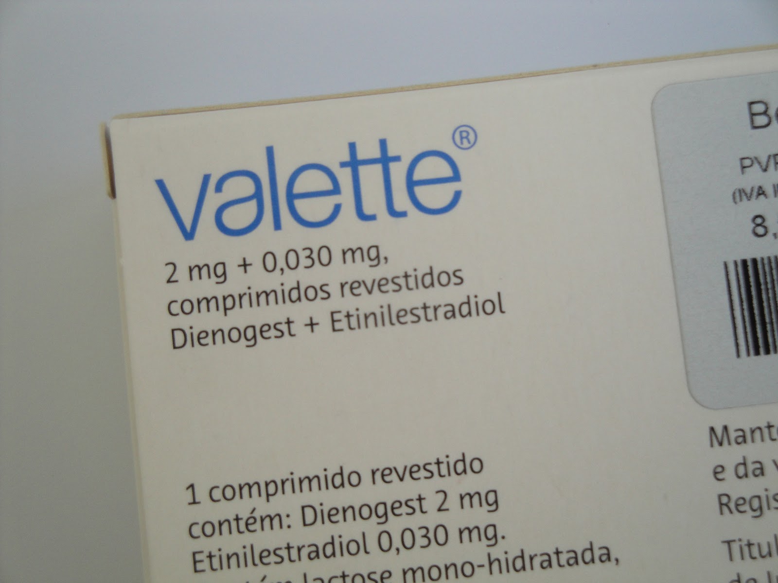 Efeitos secundários da pílula valette®