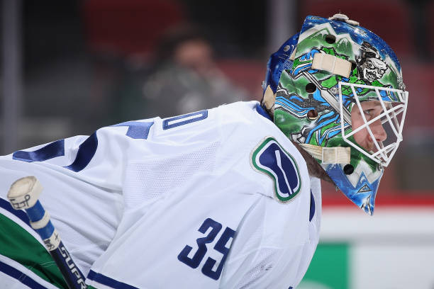 I Love Goalies!: Thatcher Demko 2018-19 Mask