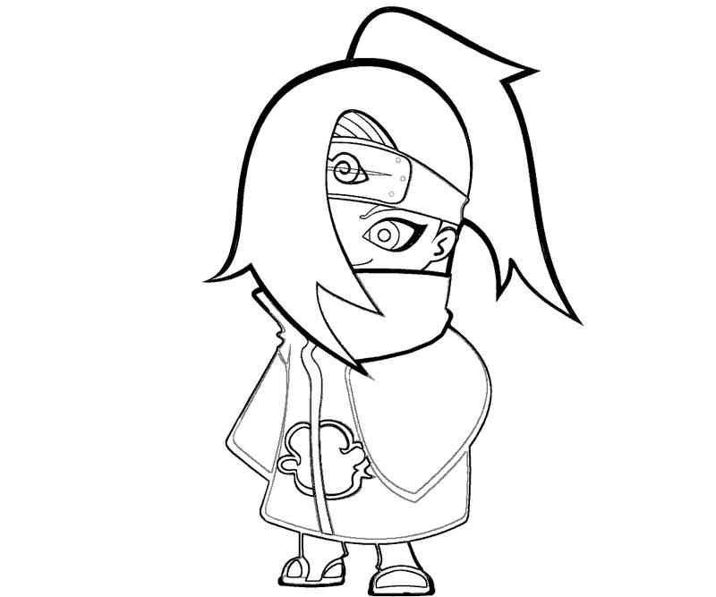 Deidara 6 Coloring | Crafty Teenager