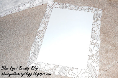 Blue Eyed Beauty Blog: DIY Framed Lace