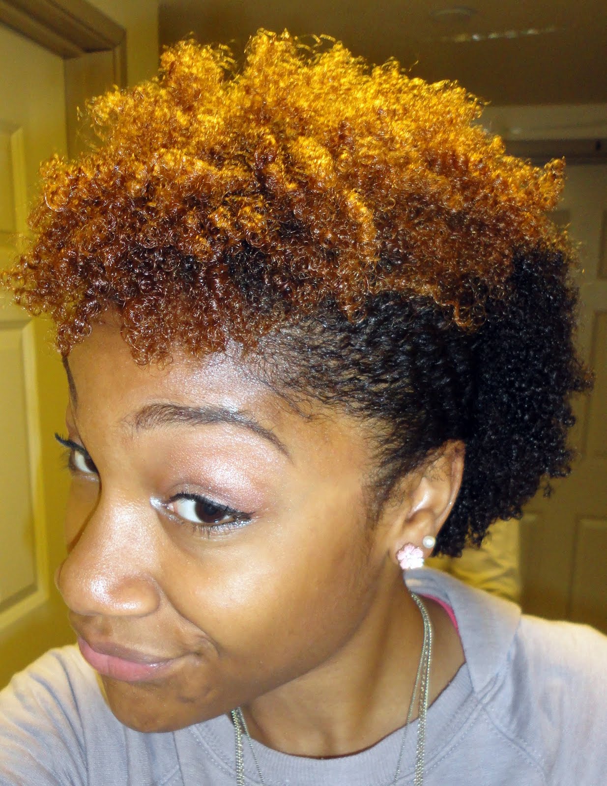 Natural Beautie: half mohawk style.