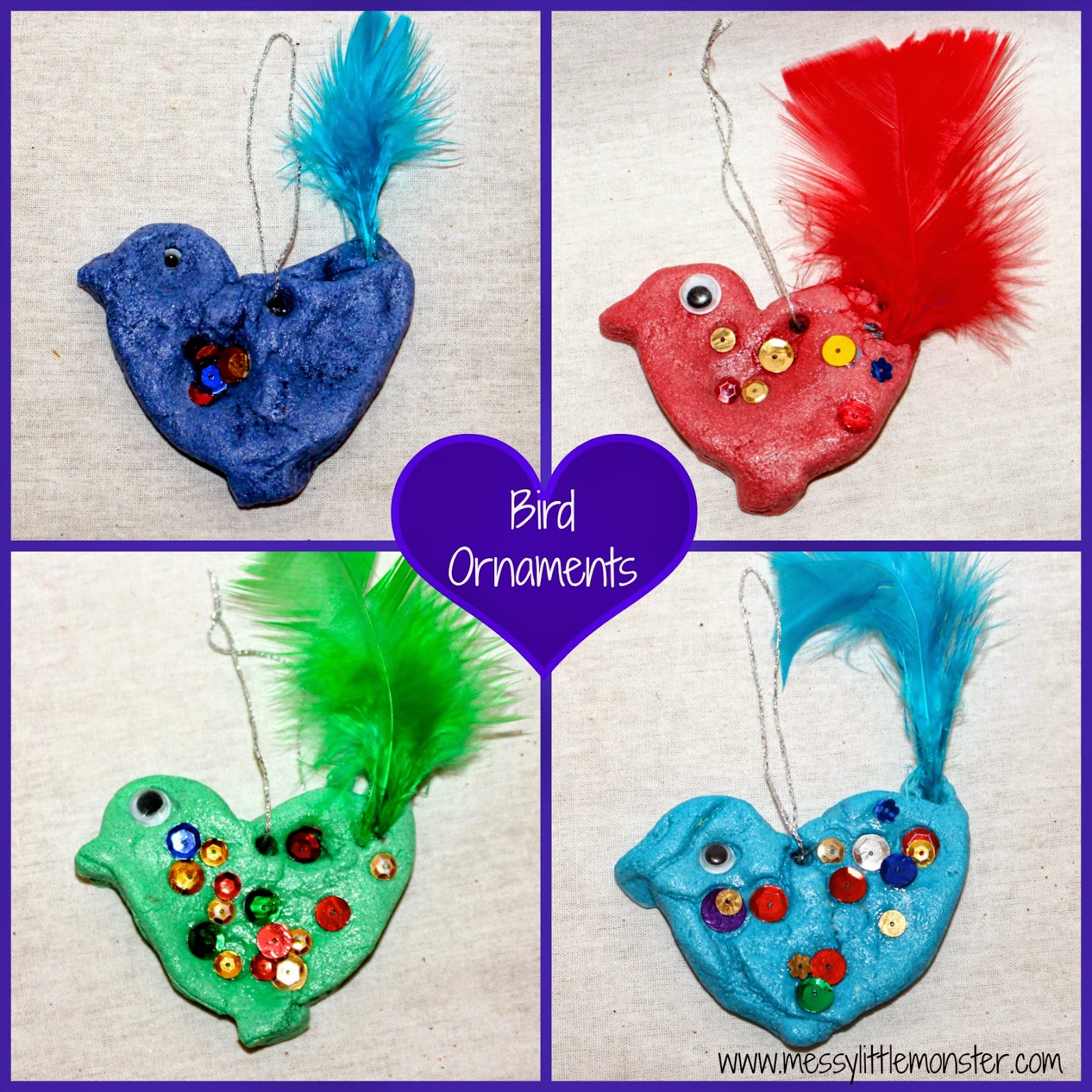 Handmade Christmas Tree Decorations - Messy Little Monster