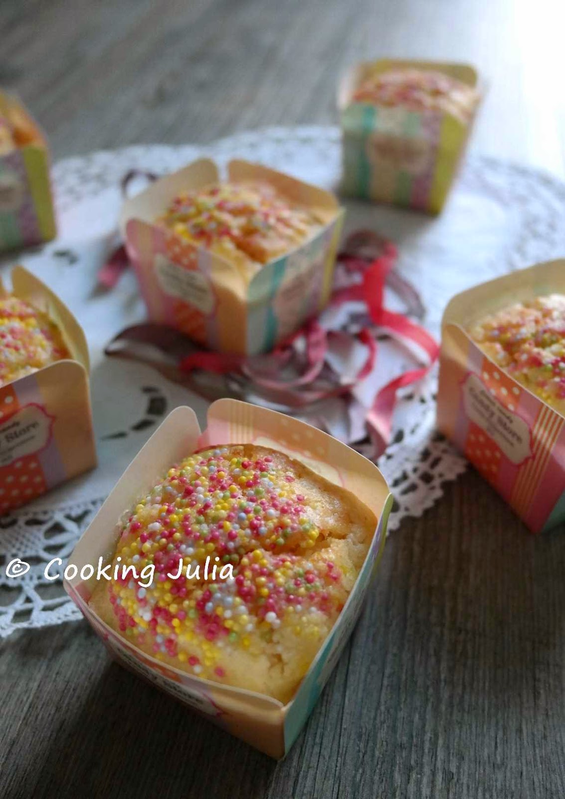 COOKING JULIA : MUFFINS CONFETTIS ALLÉGÉS