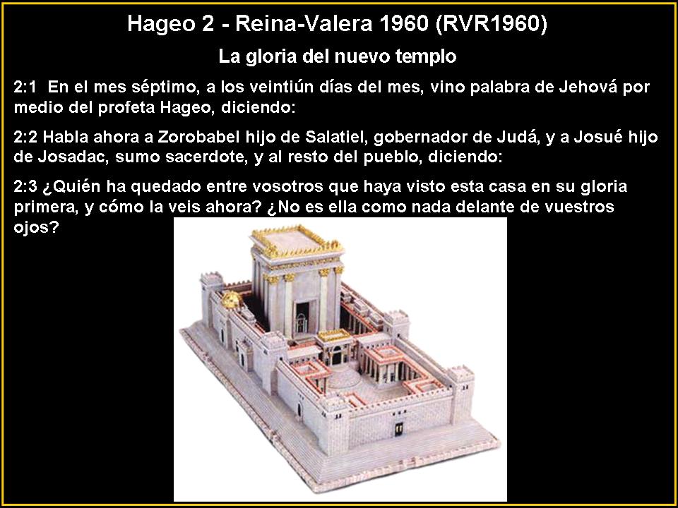Biblia - Libro de Hageo