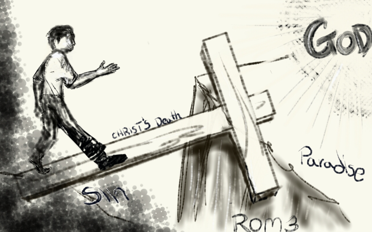 churchtoons, cartoon bible messages from church: The way to God