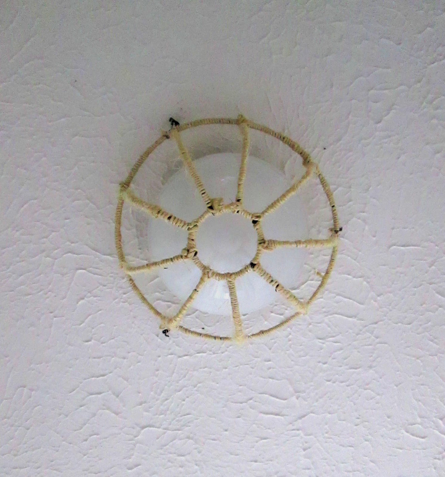 Chelsea's Garage: DIY: Disguise a generic ceiling light