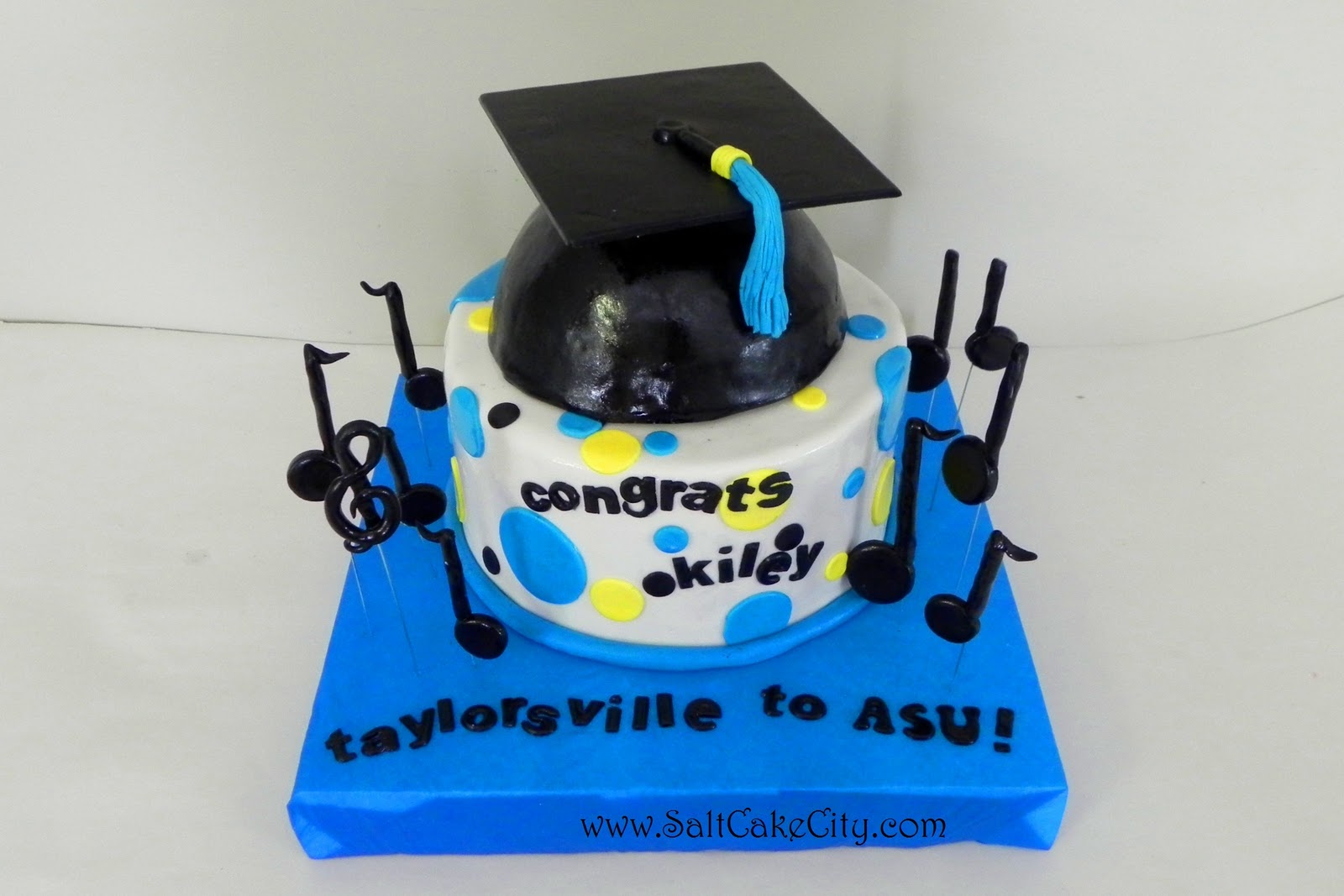 Salt Cake City: Musical Themed Graduation Cake