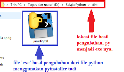 Mengubah file python (py) menjadi file executable (exe) windows ~ Belajar Python