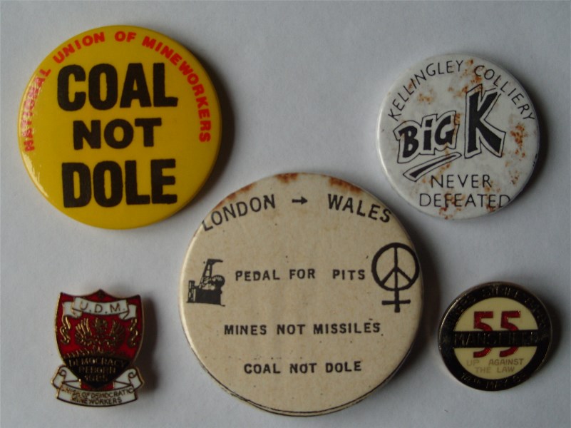 Reflections upon...: ...miners' strike badges