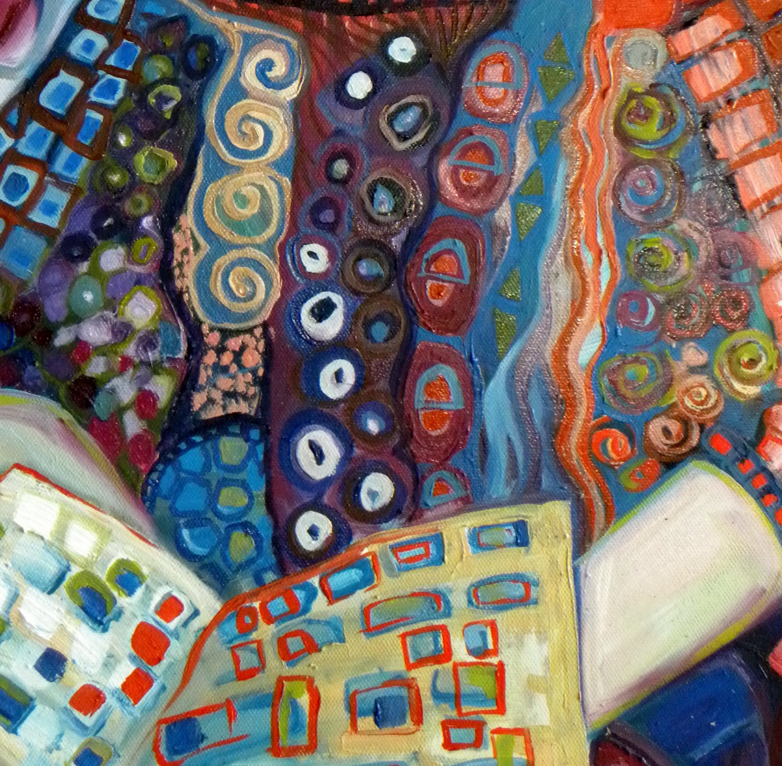 schite si tablouri: ulei pe panza -abstract