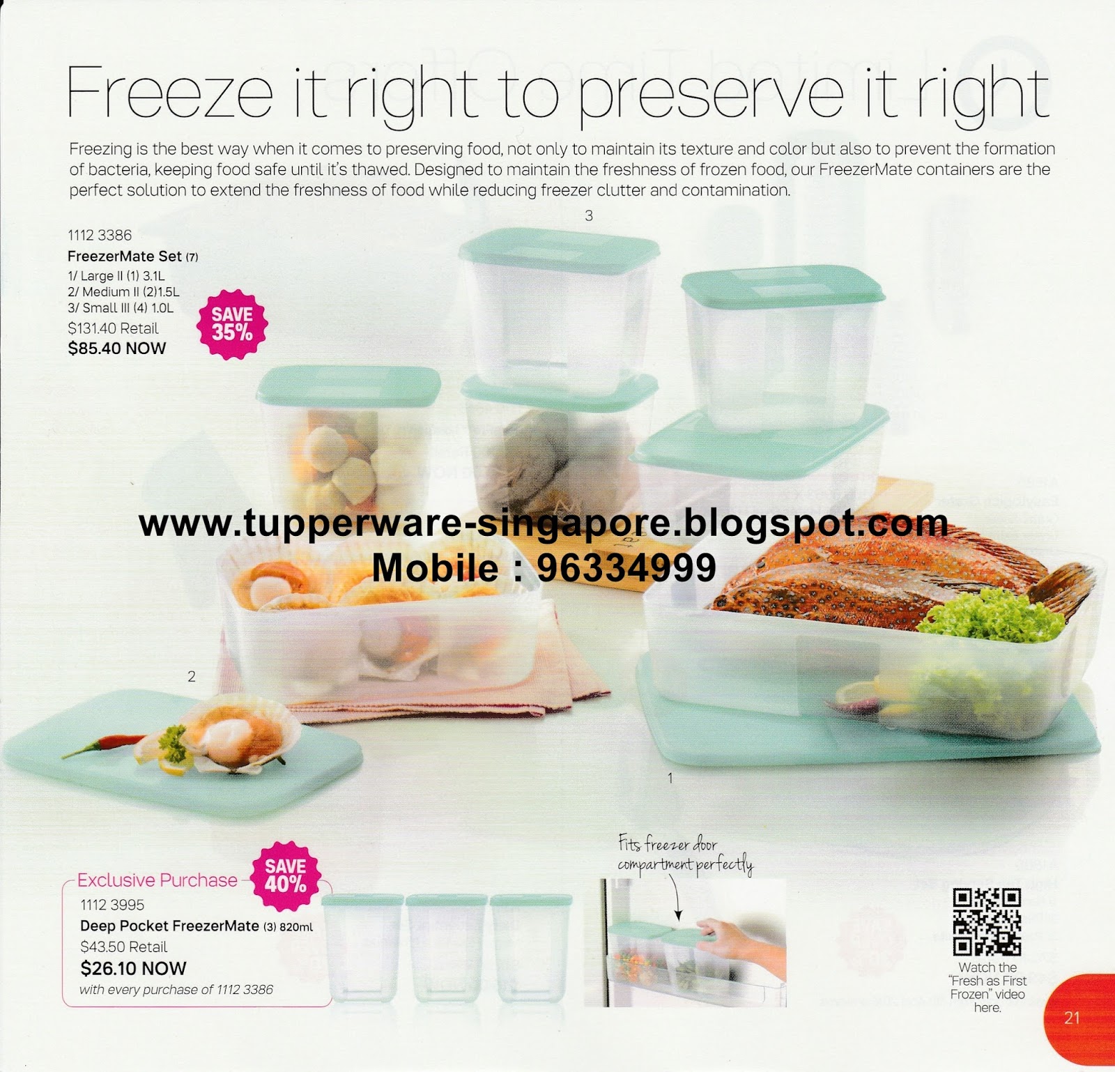 Buy Tupperware in Singapore: March 2016