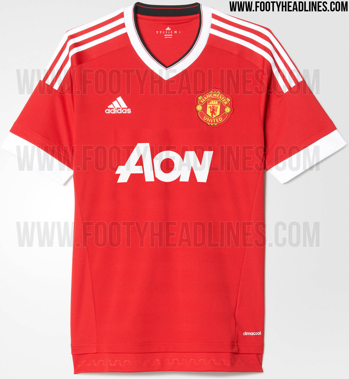 Adidas Manchester United 15-16 Kit with Classic Sponsors - Footy Headlines