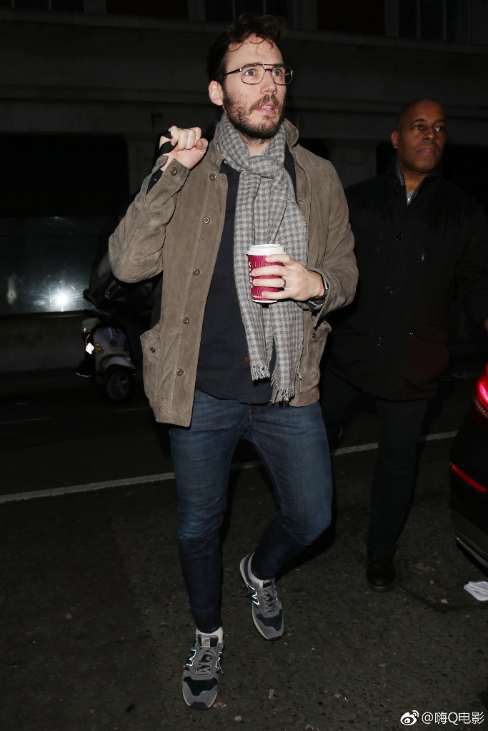 Sam Claflin || Leaving BBC Radio Two studios after promoting his new ...