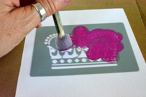 iLoveToCreate Blog: Canvas Stencil Art
