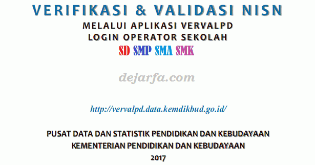 Panduan Lengkap Verval PD SD SMP SMA dan SMK | deJarfa.com