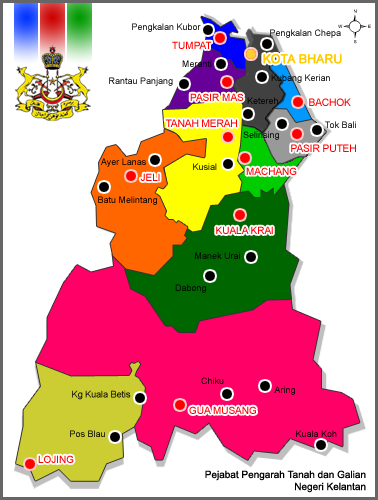 Indahnya Kelantan: Peta Negeri Kelantan