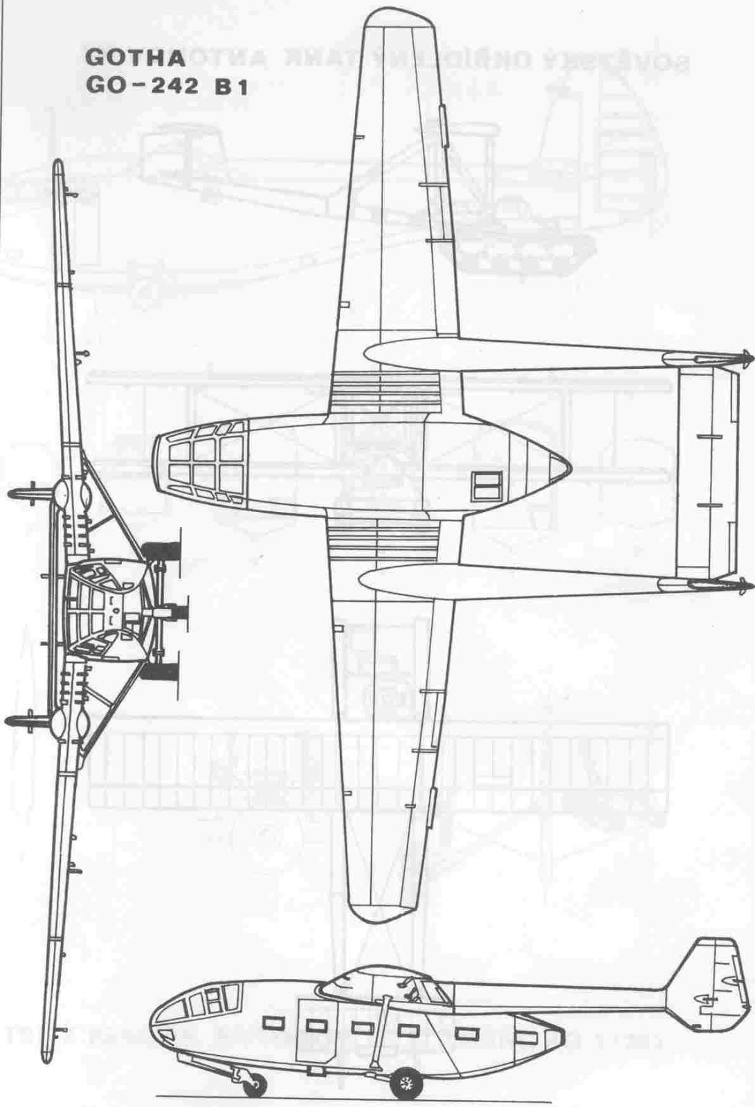 vehículos de la II guerra mundial: GOTHA Go 242 y 244(Alemán)