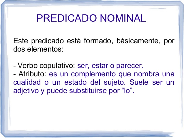 helpUandfun: TIPOS DE PREDICADOS