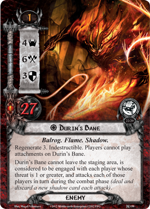 Magali Villeneuve Blog: The Lord of The Rings LCG : the Balrog "Durin's ...