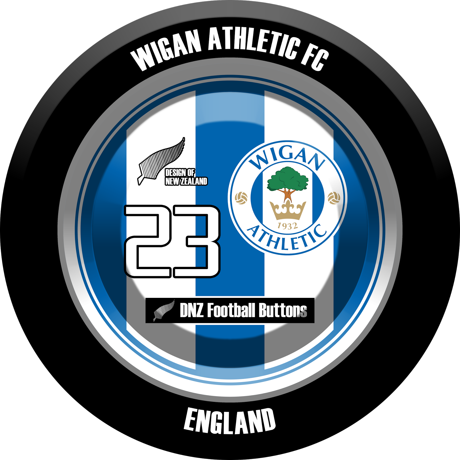 DNZ Football Buttons: Wigan Athletic FC